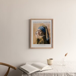 Printable Girl With a Pearl Earring Wearing Makeup Poster | Etsy