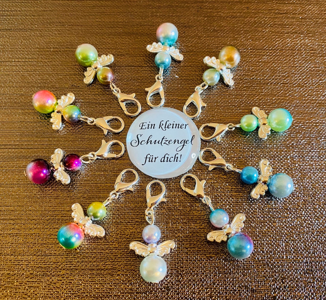 10 Pearl Angel Guest Gift Charm Guardian Angel Angel - Etsy