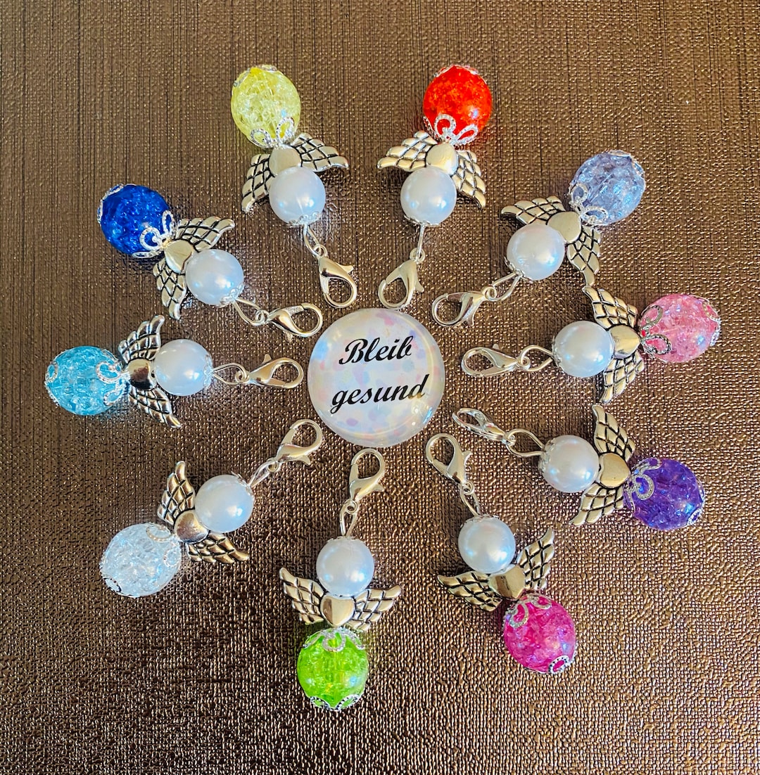 10 Pearl Angel XL Guest Gift Charm Guardian Angel Gift - Etsy
