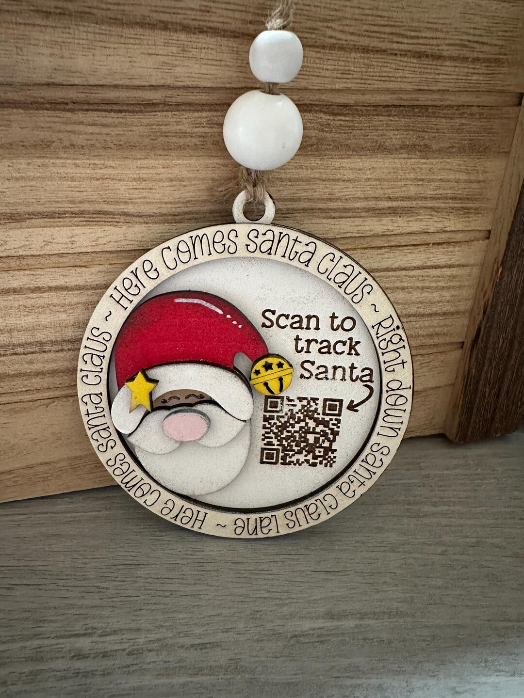 Interactive Santa Tracker Ornament With QR Code NORAD Christmas Magic ...