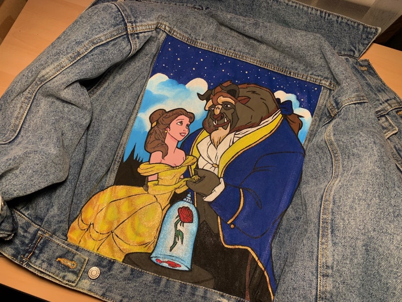 Beauty and the Beast Handmade Painted Oversize Vintage Style - Etsy
