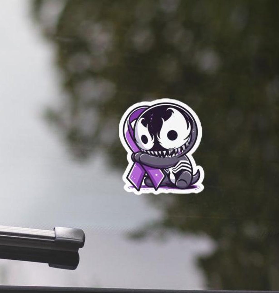 Purple Ribbon Hug Venom Rett Syndrome Sticker - Etsy