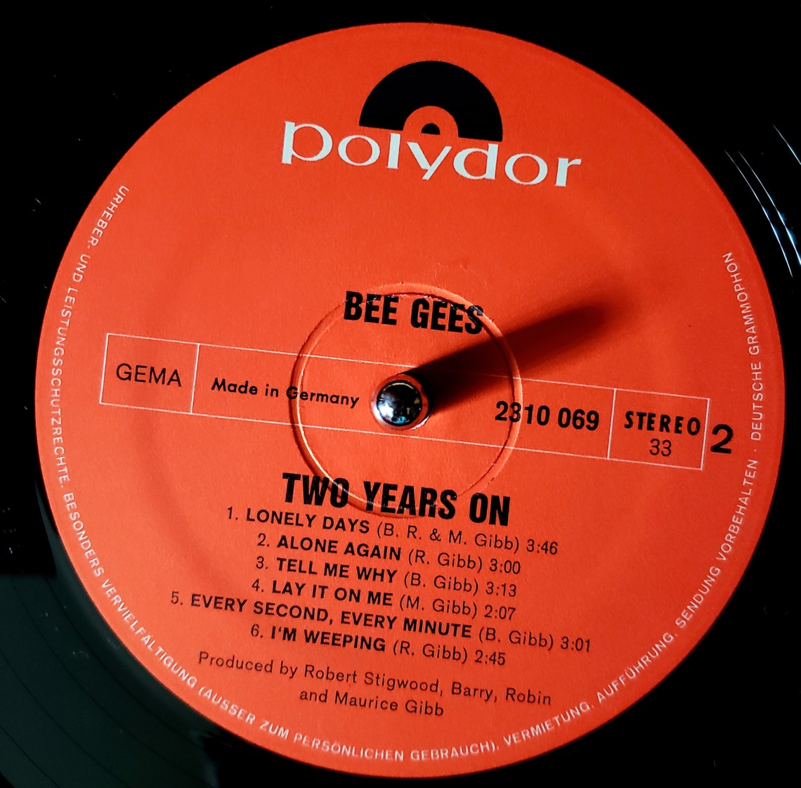 Bee Gees - 2 Years on Vinyl LP (1971) Polydor - GEMA 2310 069 - Germany ...