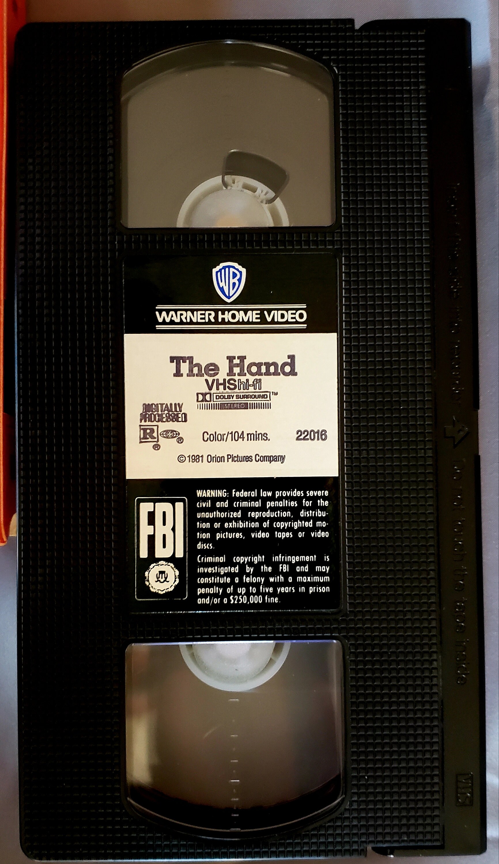 The Hand Directed by Oliver Stone Classic Horror VHS - Etsy