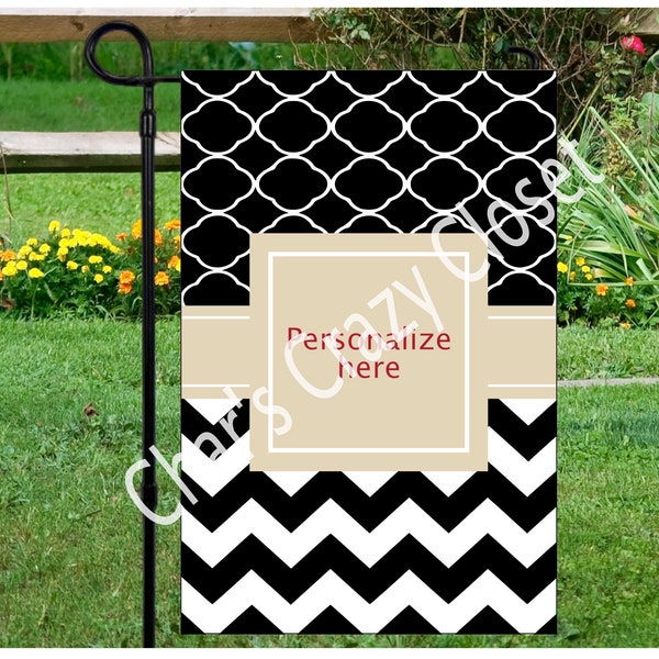 Chevron Garden Flag - Etsy