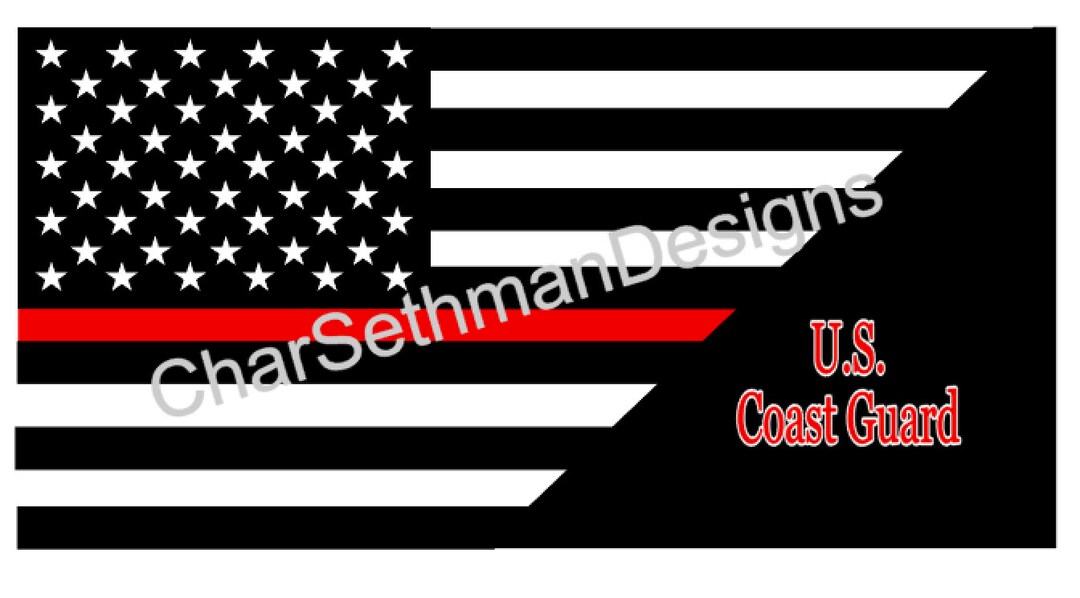 US Coast Guard License Plate SUBLIMATION PNG Download - Etsy