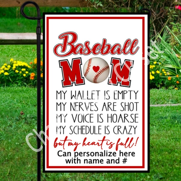 Baseball Garden Flag - Etsy