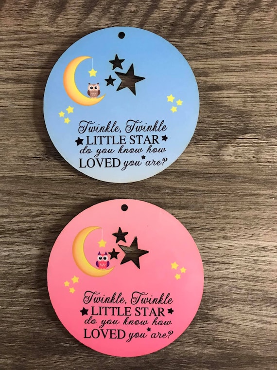 Girl & Boy Twinkle Little Star Circle Ornament Design INSTANT | Etsy