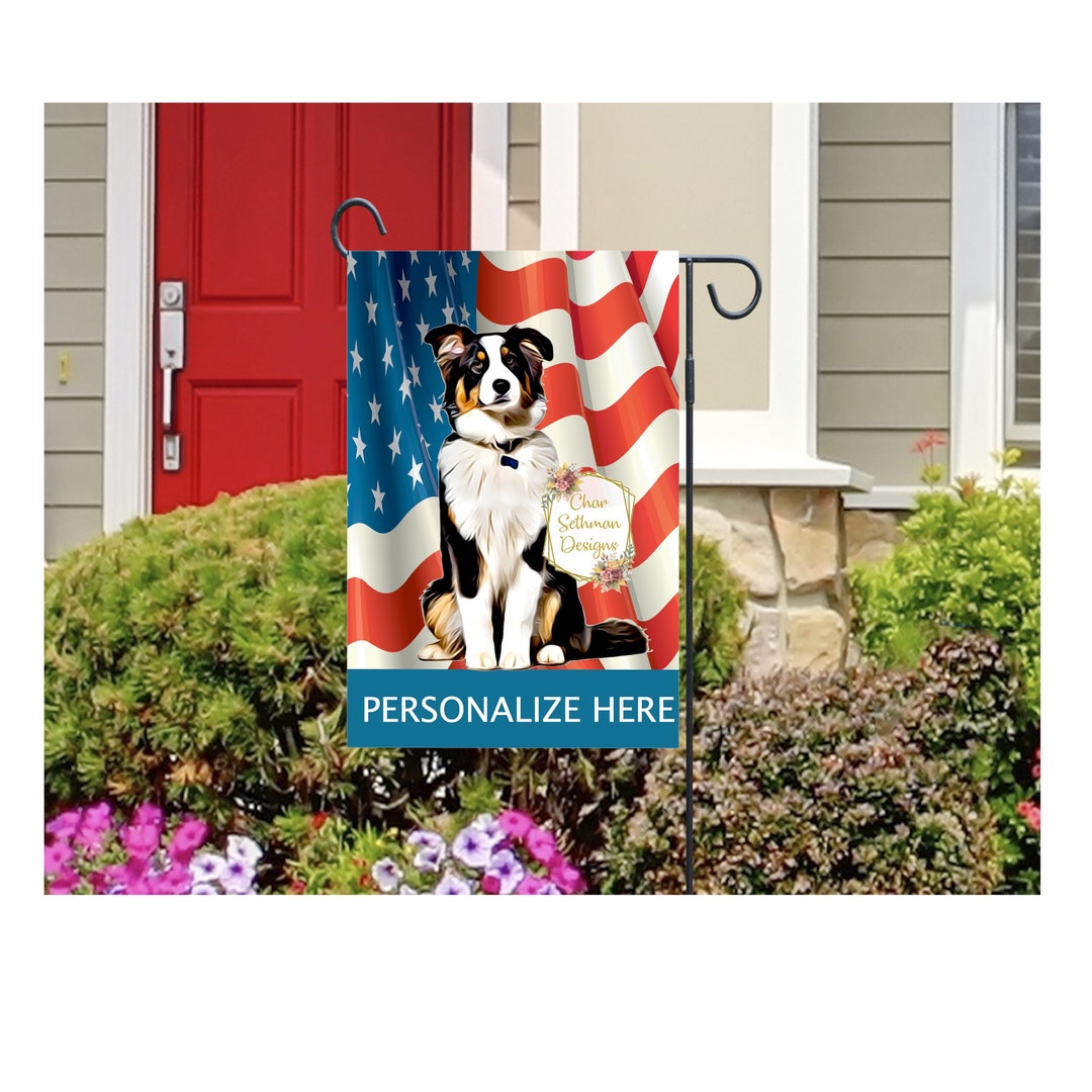 PATRIOTIC DOGS Garden Flag Choose YOUR Dog - Etsy