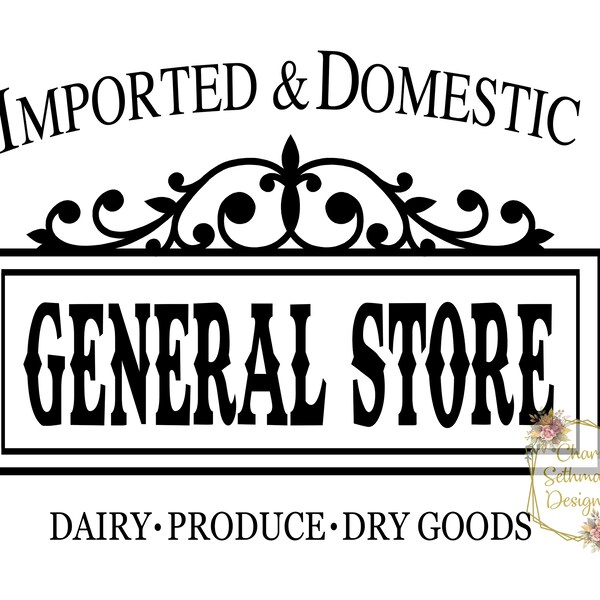 General Store Svg - Etsy