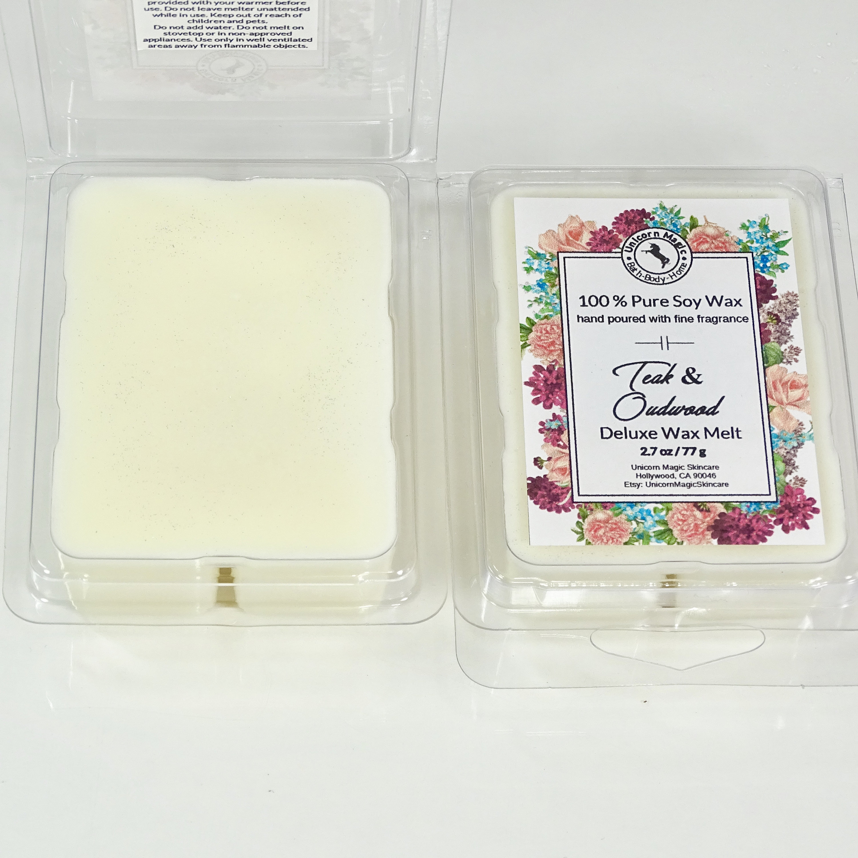 Deluxe Wax Melt 2.7 Oz Clamshell Handcrafted With 100% Pure | Etsy