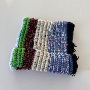 The Patchwork Beanie Crochet Pattern *download Only* - Etsy