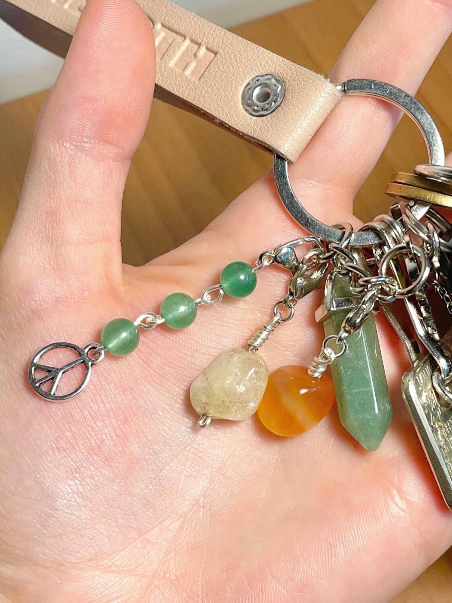 Dainty Crystal Keychains and Phone Charms Healing Evil Eye - Etsy