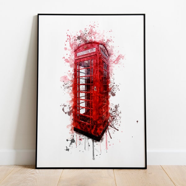 Red Telephone Box - Etsy