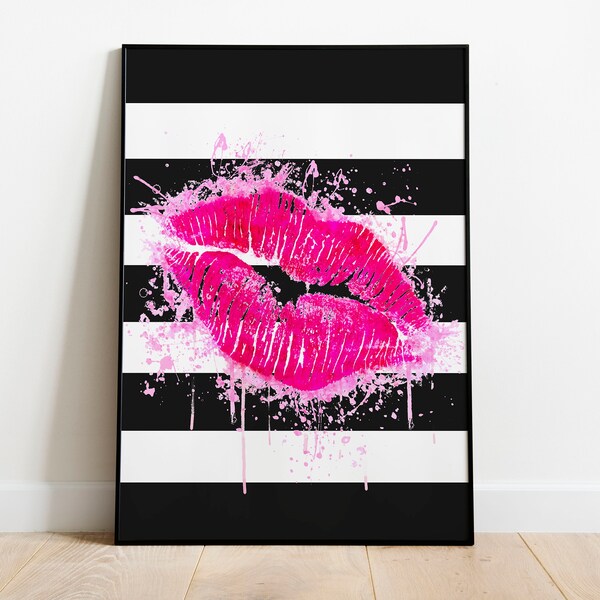 Lips Poster - Etsy UK