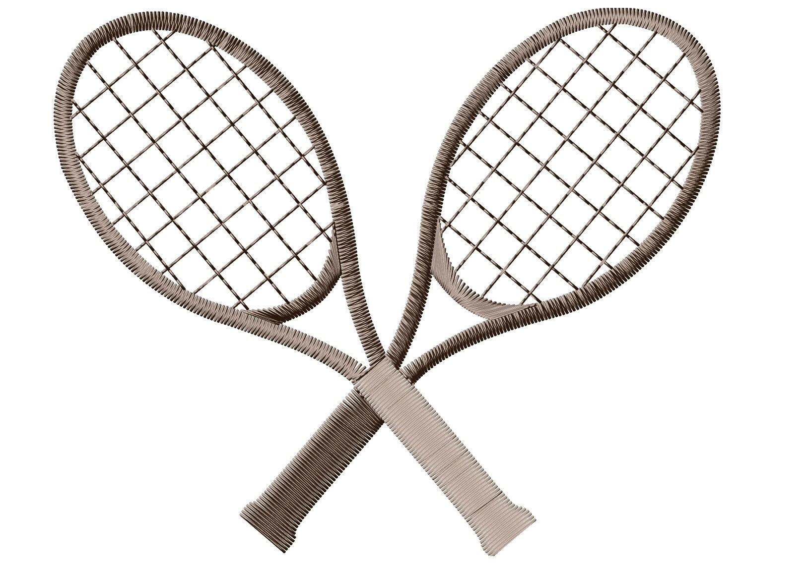 Crossed TENNIS Rackets,digital EMBROIDERY DESIGN, Tennis Rackets ...