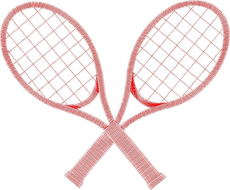 Crossed TENNIS Rackets,digital EMBROIDERY DESIGN, Tennis Rackets ...