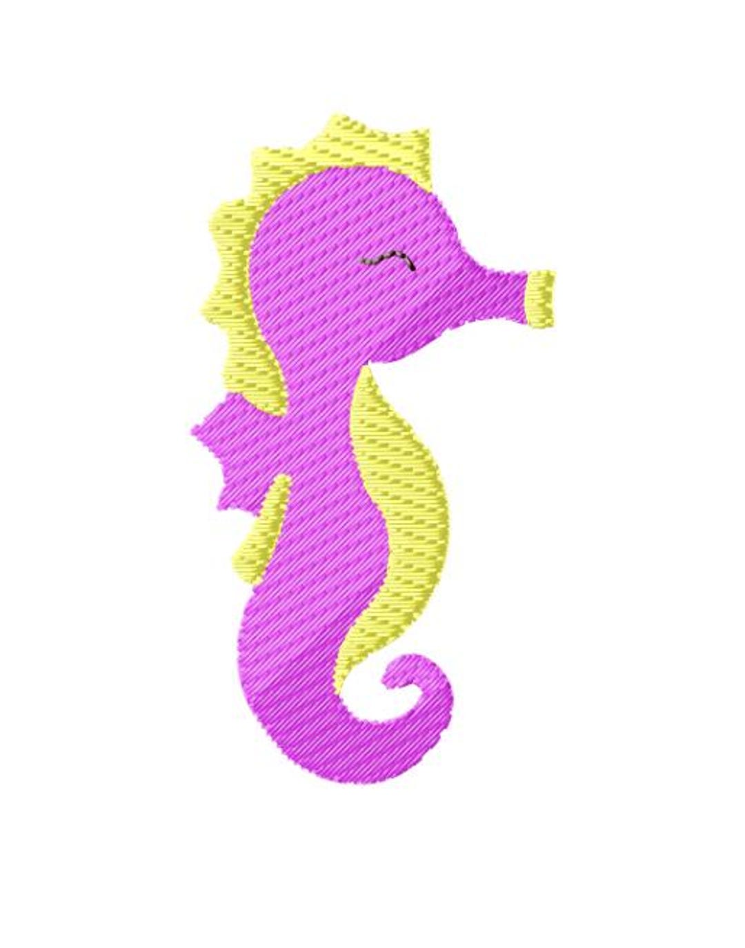 Mini Seahorse Machine Embroidery Design - 1.5 Inch Tall - Etsy