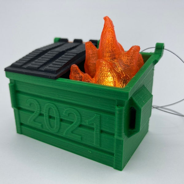 2020 Dumpster Fire Ornament - Etsy