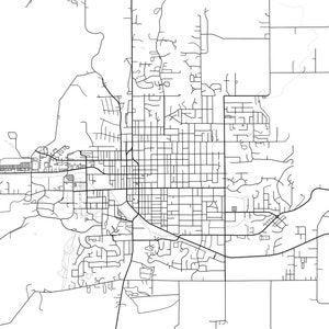 Moscow Idaho Map Print Poster Moscow ID Wall Art Gift | Etsy