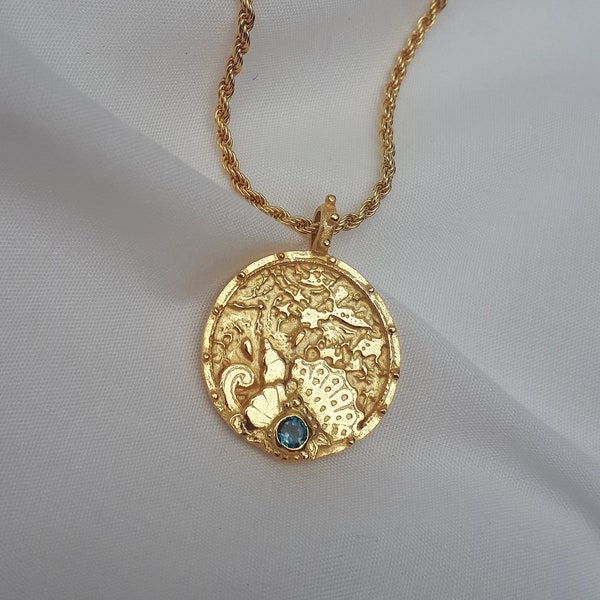 Coin Pendant - Etsy UK