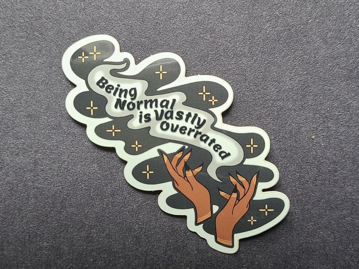 Being Normal is Vastly Overrated Quote waterproof - Etsy