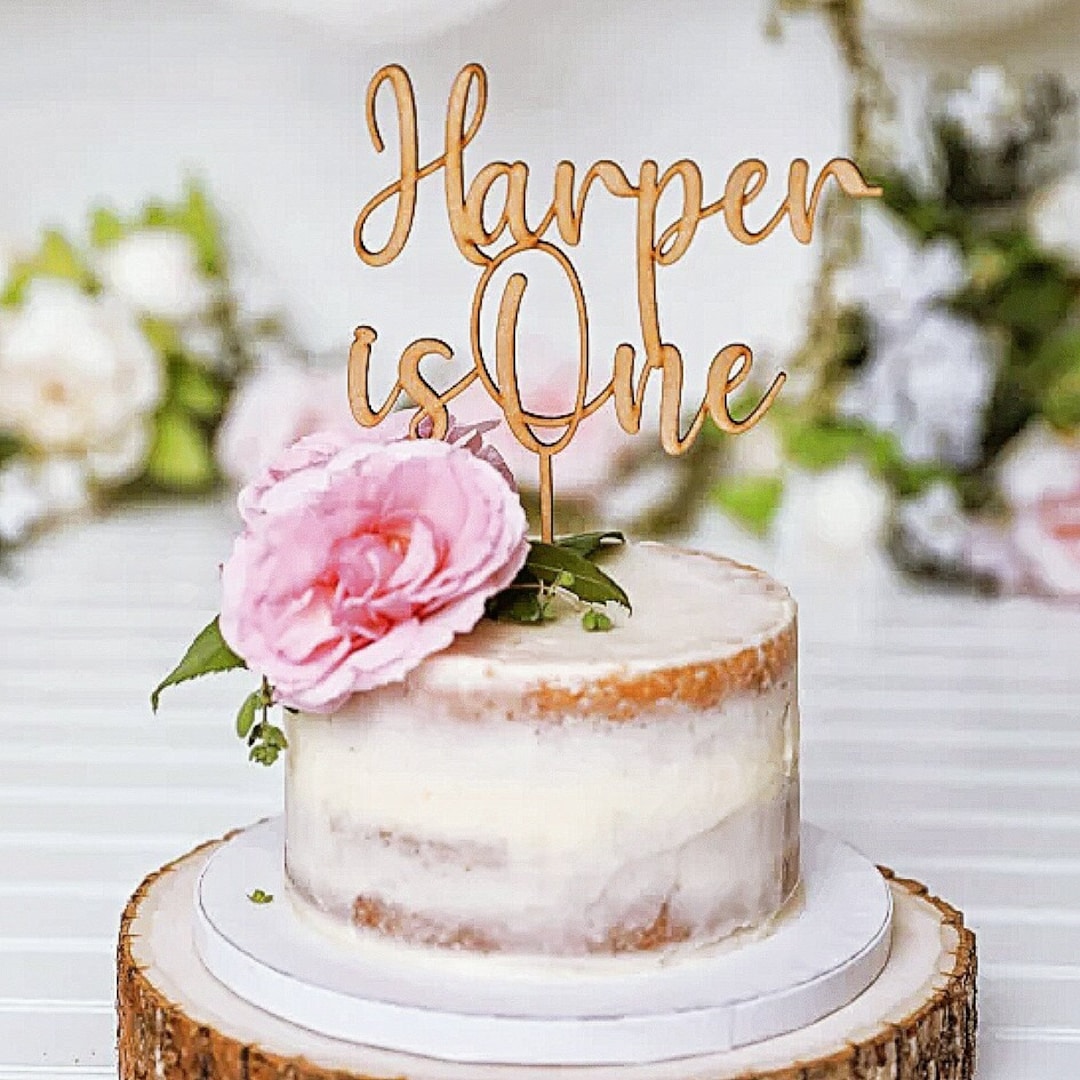 One Cake Topper / First Birthday Cake Topper / ONE Smash Cake Topper ...