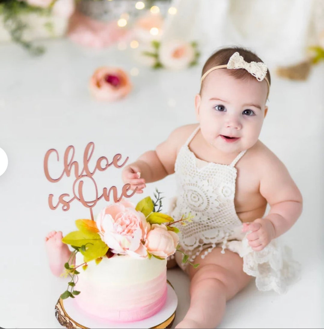 Personalized Birthday Cake Topper One Cake Topper First Birthday
