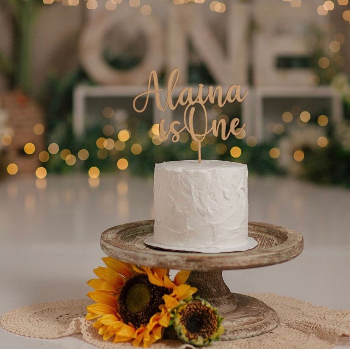 One Cake Topper . First Birthday Cake Topper . ONE Smash Cake - Etsy UK