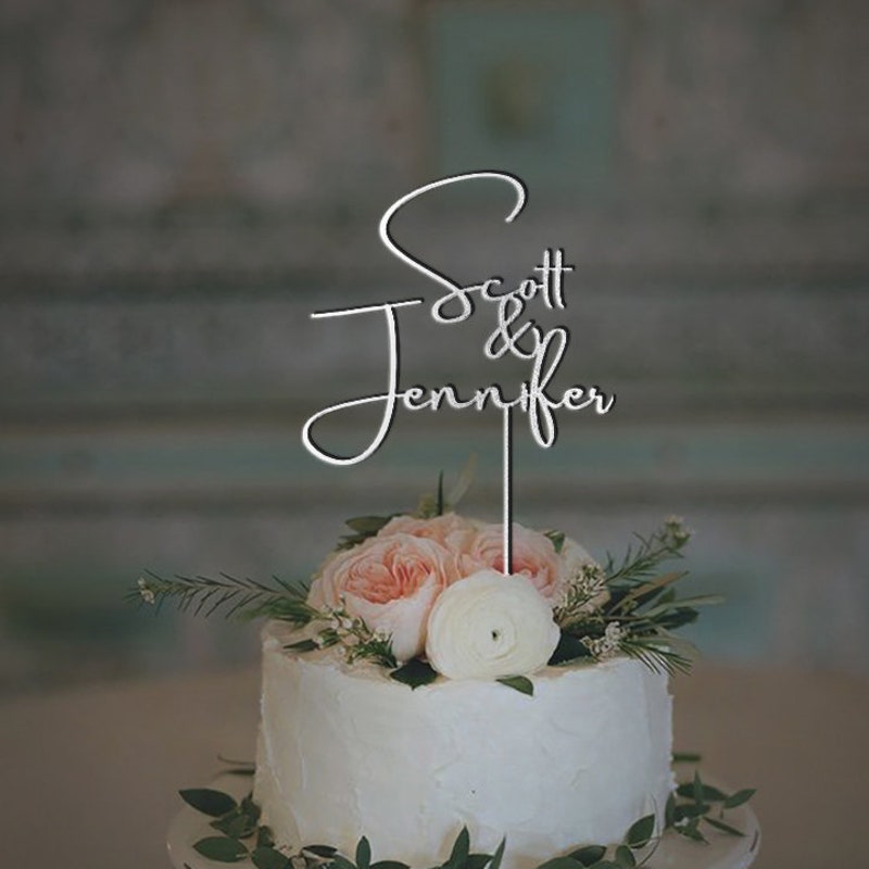 Modern Cake Topper - Etsy