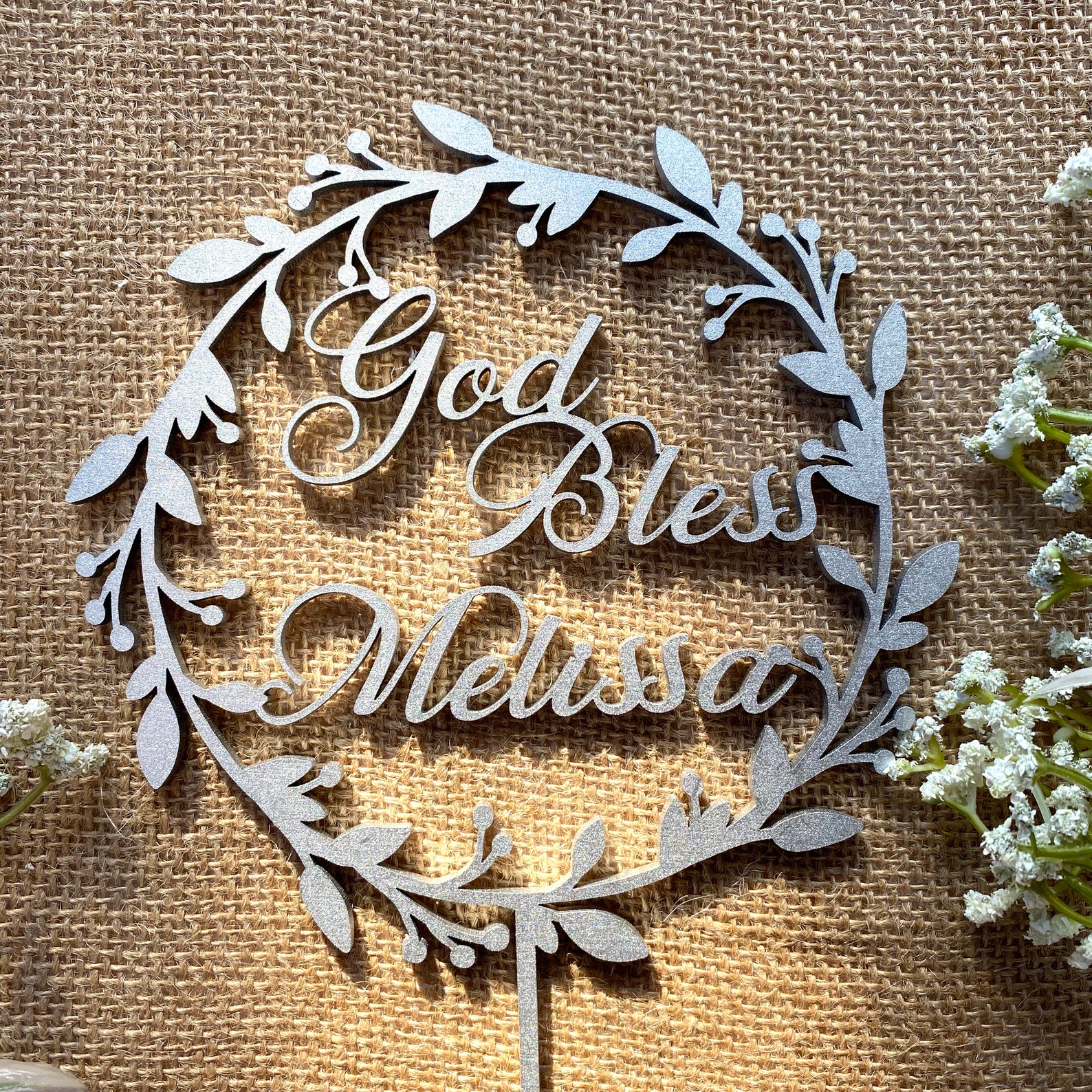 Baptism Cake Topper Personalized Christening Cake Topper God | Etsy