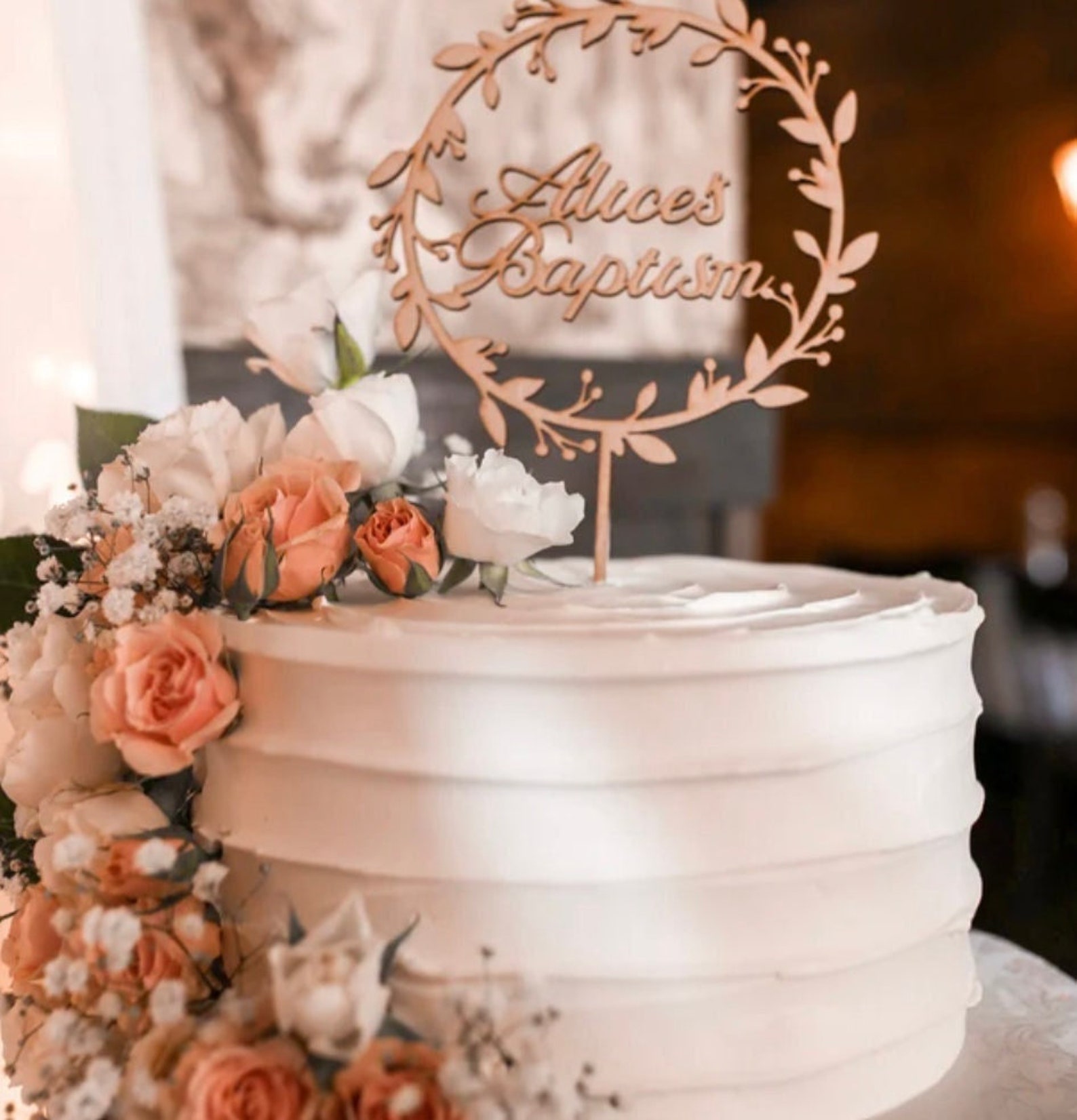 Baptism Cake Topper Personalized Christening Cake Topper God - Etsy