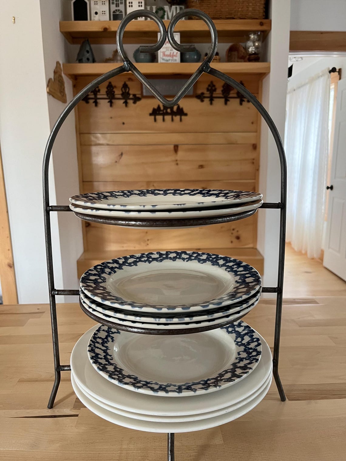 Vintage Three Tiered Metal Pie Rack Pie Cooling Stand Cupcake Display ...