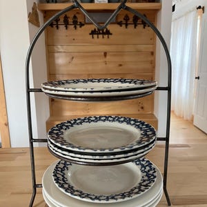 Vintage Three Tiered Metal Pie Rack Pie Cooling Stand Cupcake Display ...
