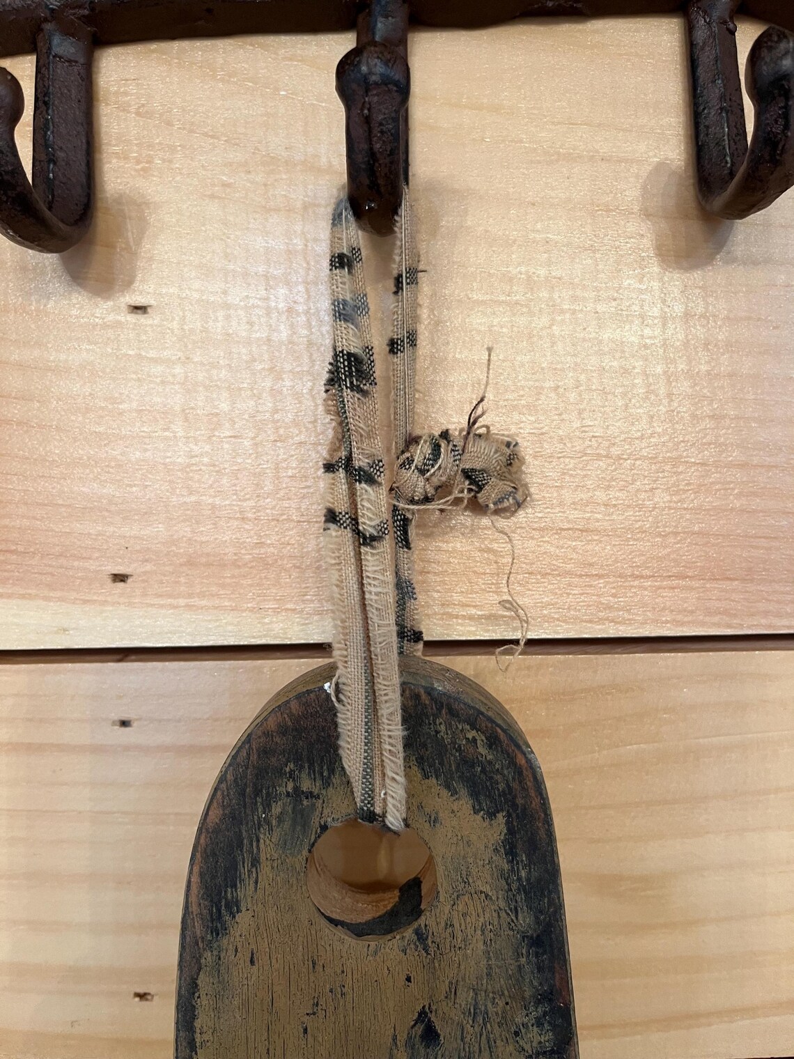 Vintage Primitive Wood Sconce Farmhouse Style Candle Holder Rustic Wall ...