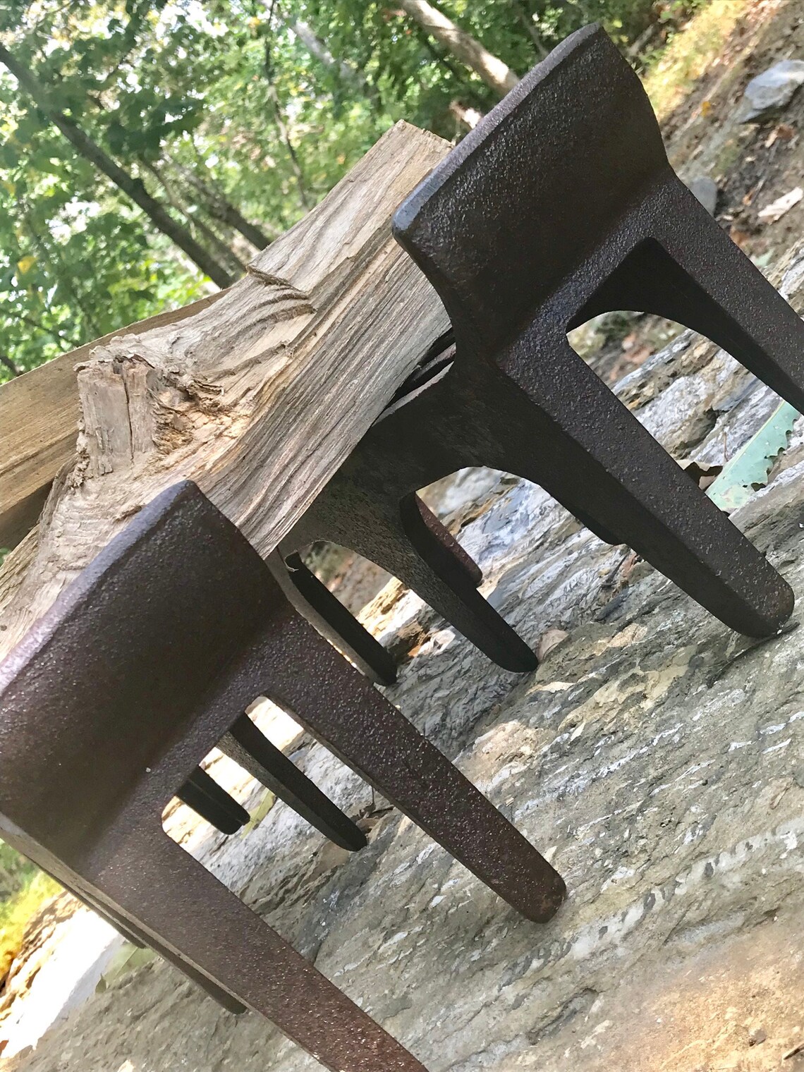 Cast Iron Log Cradles Log Rests Set of Two Number 770 18 Inch Retro ...