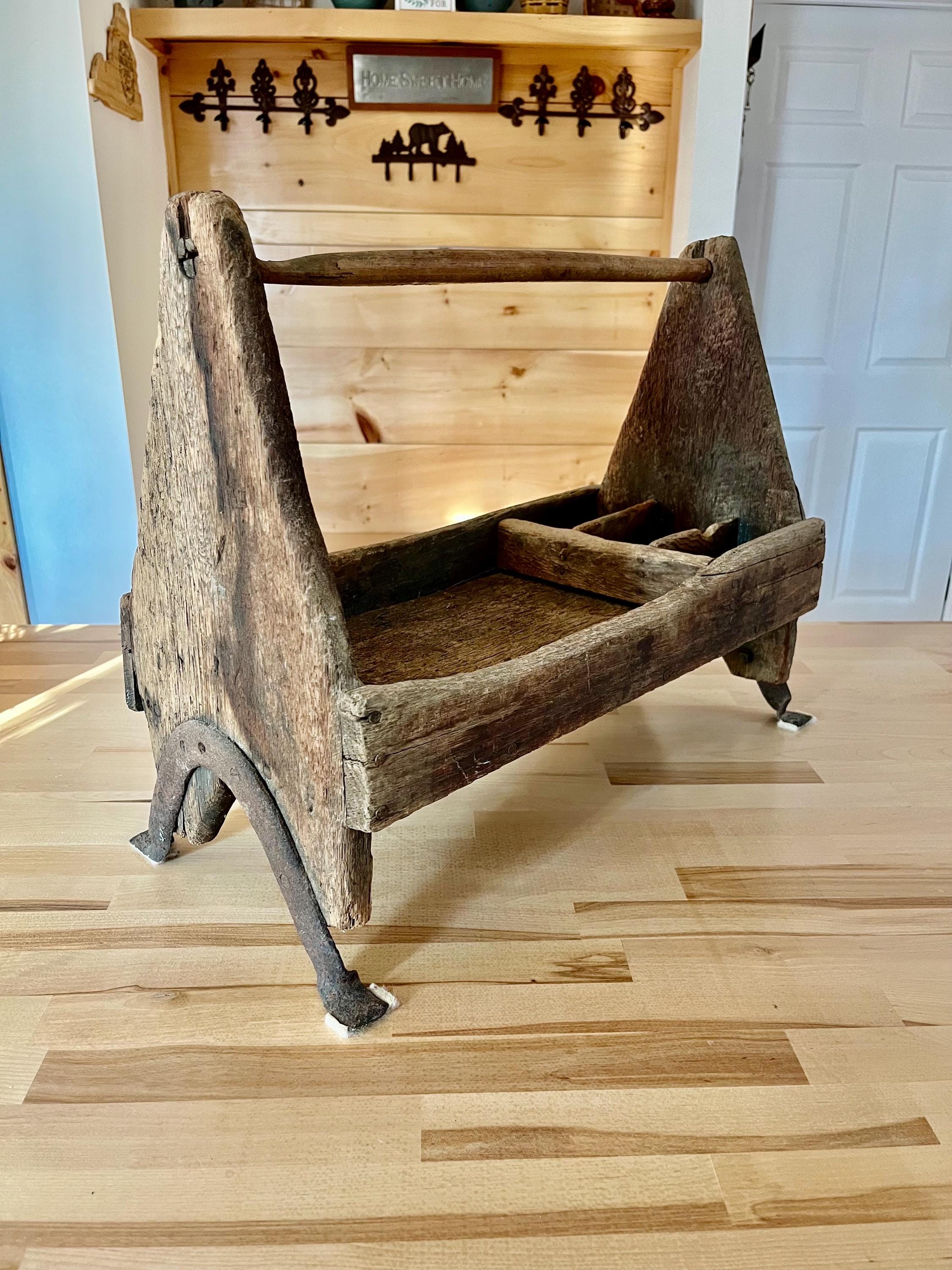 Antique Carpenters Tool Box/caddy Primitive Rustic Toolbox Work Caddy ...