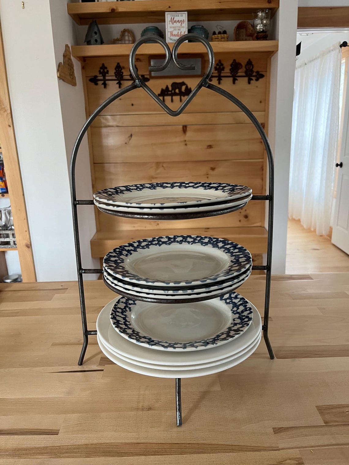Vintage Three Tiered Metal Pie Rack Pie Cooling Stand Cupcake Display ...