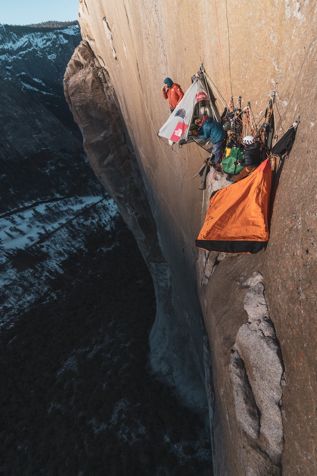 Portaledge Camp While Climbing on the Dawn Wall With Siebe Vanhee and ...