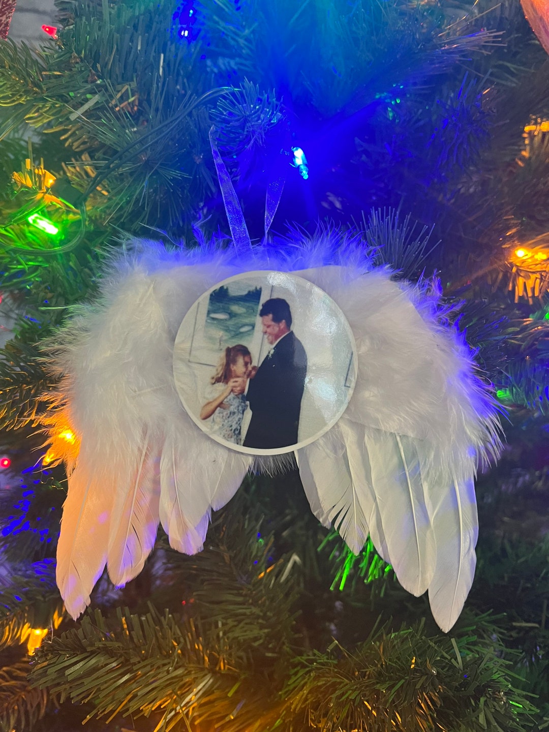 Custom Angel Wing’s Ornament - Etsy