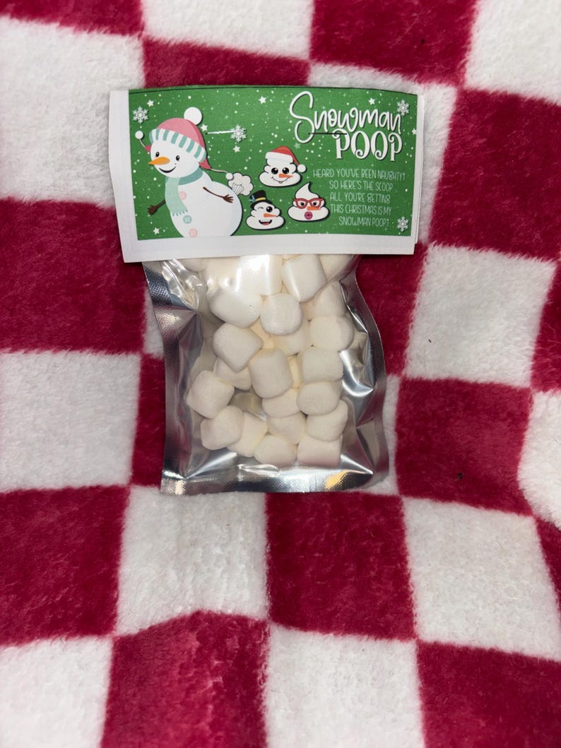 Grinch, Reindeer & Snowman “poop” Candy Bags - Etsy