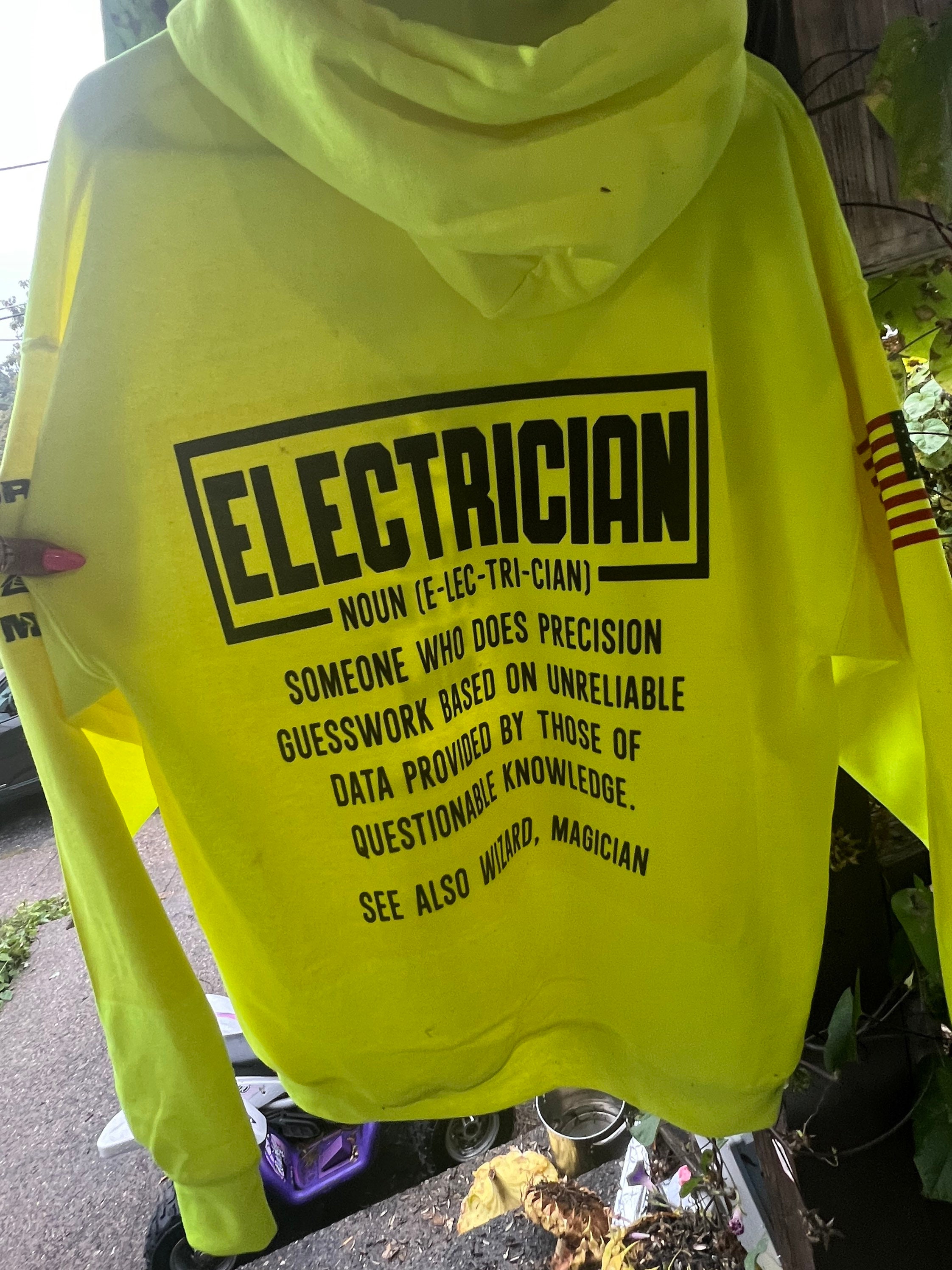 Electrician Hoodie - Etsy