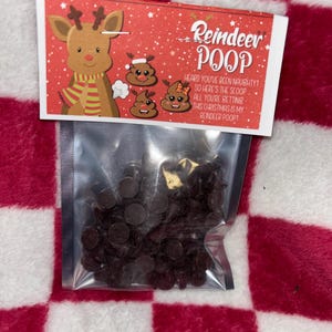 Grinch, Reindeer & Snowman “poop” Candy Bags - Etsy