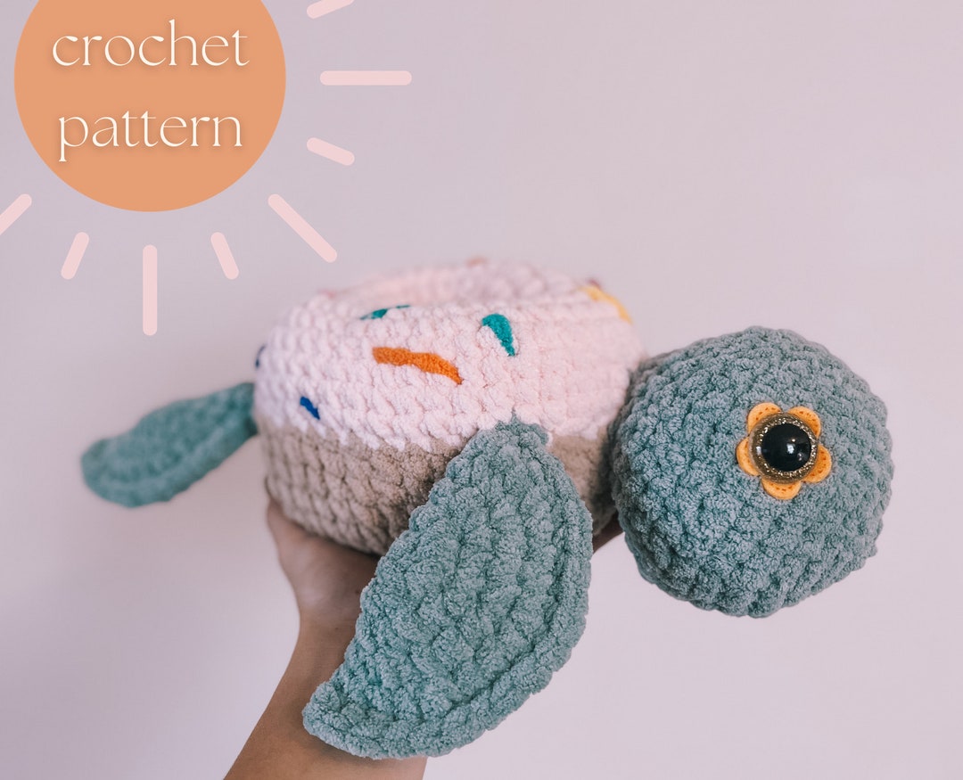 Sprinkles the Donut Turtle Crochet Pattern PDF | Cute Beginner Friendly ...