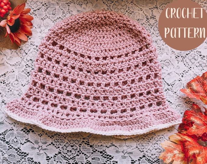Crochet PATTERN: Wave Bucket Hat - Etsy Canada