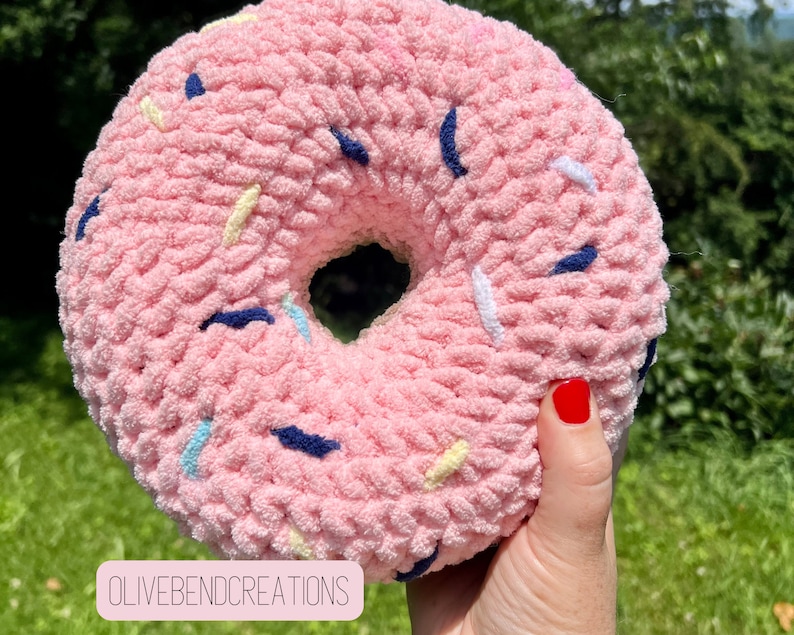 The Jumbo Donut Crochet Pattern PDF Pattern | Beginner Friendly Jumbo ...