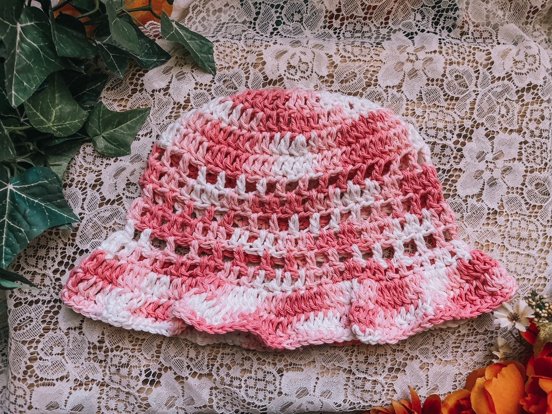 The Surfside Bucket Hat Handmade Crochet Cotton Summery Bucket Hat ...