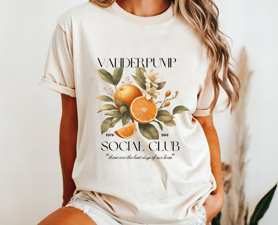 Vanderpump Social Club Farmers Market Themed Tee, Botanical Vanderpump ...