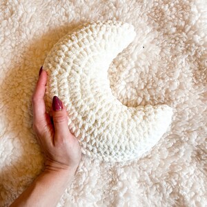 The Weighted Moon Pillow Crochet Pattern PDF | Beginner Friendly Cute ...