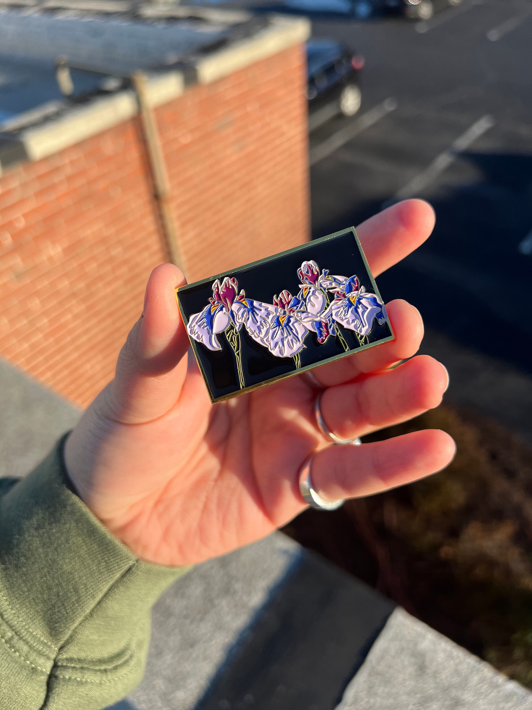 Iris Floral Enamel Pin - Singularity Collection 2" - Etsy